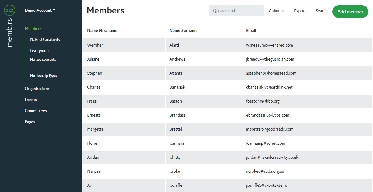 Adding a New Member – Memb.rs